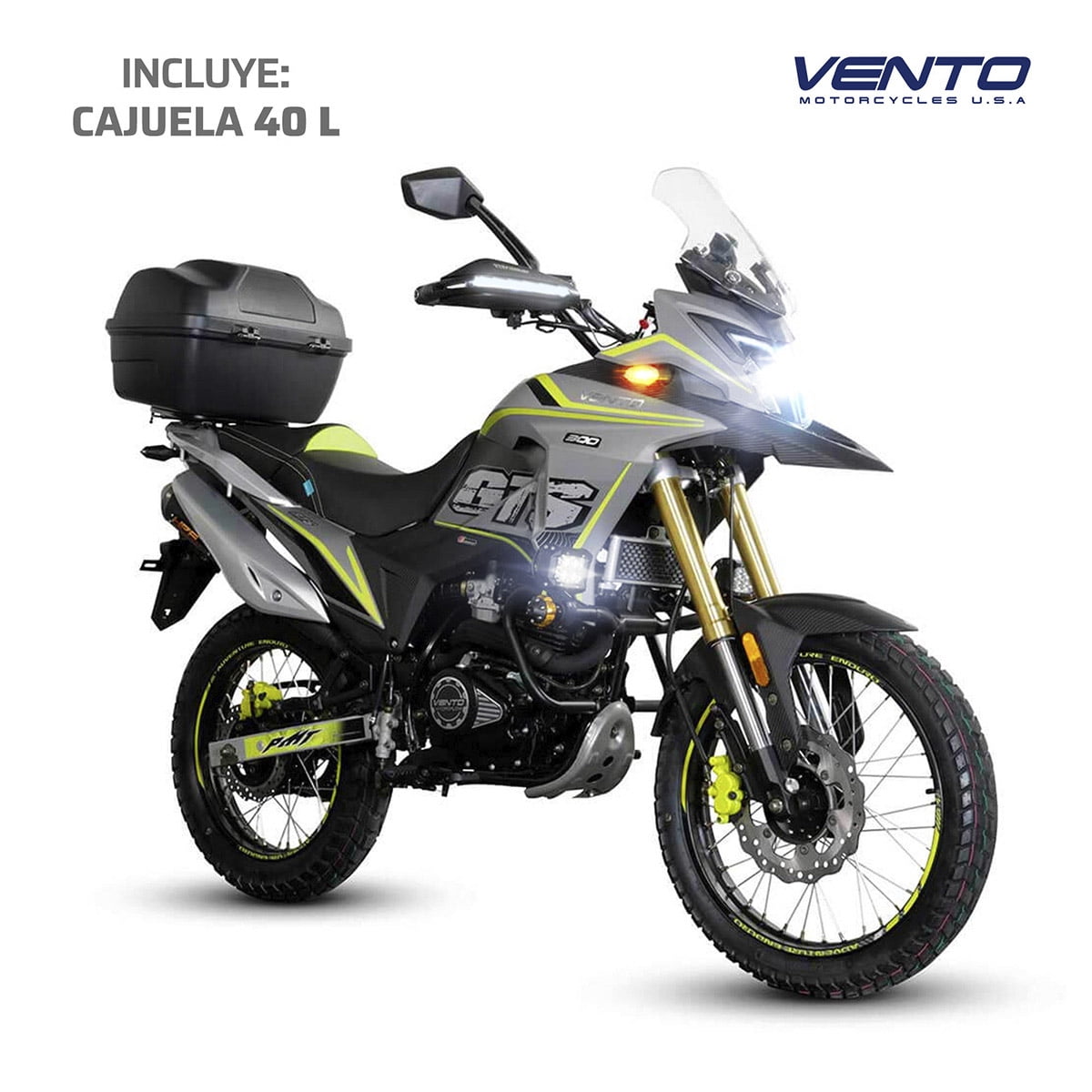 Motocicleta VENTO Adventur GTS Pro 300 Gris 2025 | Walmart en línea