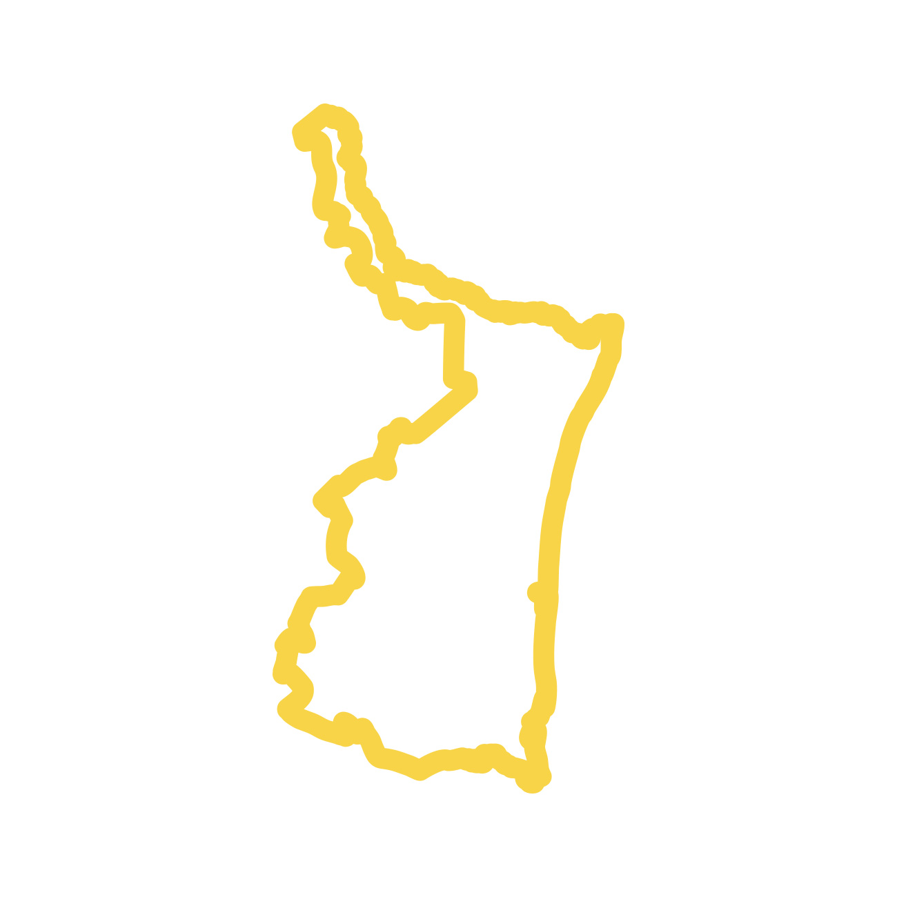 Tamaulipas State Shaped Sticker Decal Die Cut - Self Adhesive Vinyl ...