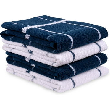 "Serafina Home Dark Green Dish Cloth Towels: 100% Cotton, Absorbent ...