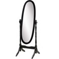 Traditional Queen Anna Style Wood Floor Cheval Mirror, Black - Walmart.com