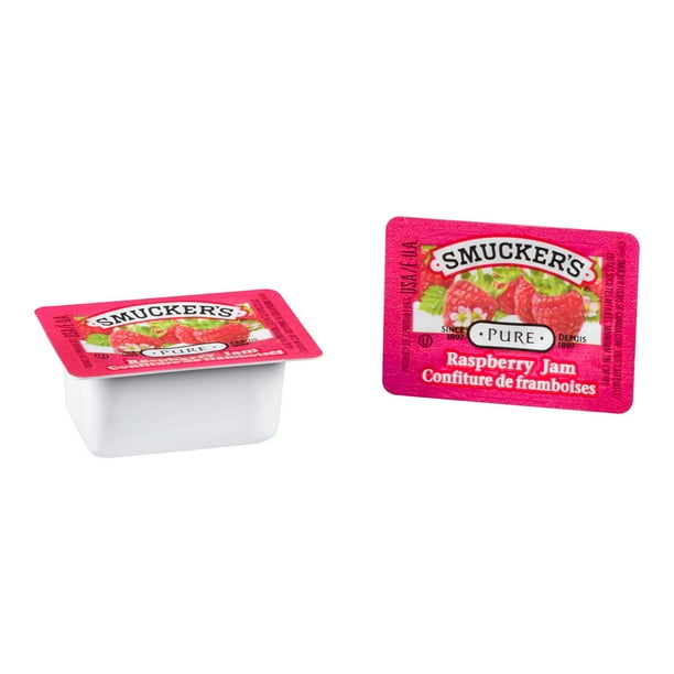 Smucker's Raspberry Jam, Portion | 16ML/Unit, 200 Units/Case - Walmart.ca