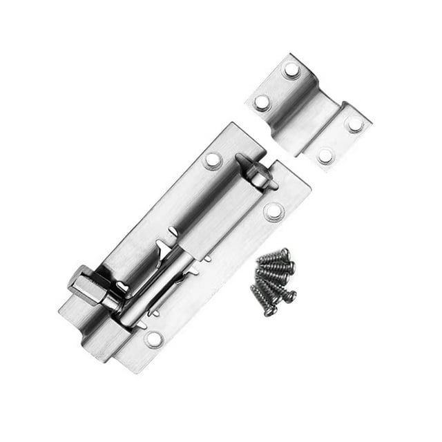 Door Latch Sliding Lock Bolt Latch Hasp Staple Gate Safety Lock Latch ...