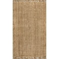 JONATHAN Y NRF103A-8 Pata Hand Woven Chunky Jute with Fringe Natural 8 ...