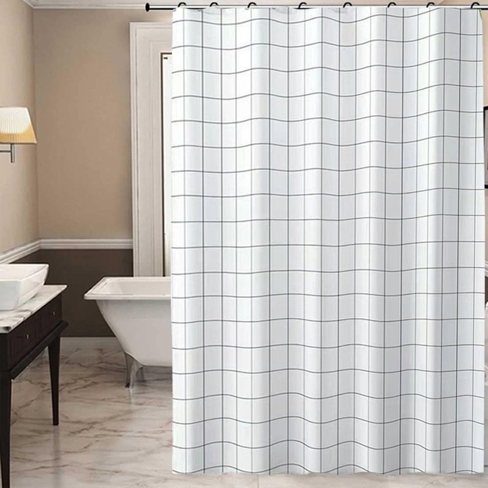 Click here for Zengjunhui 8-Piece Plastic Shower Curtain Set With... prices