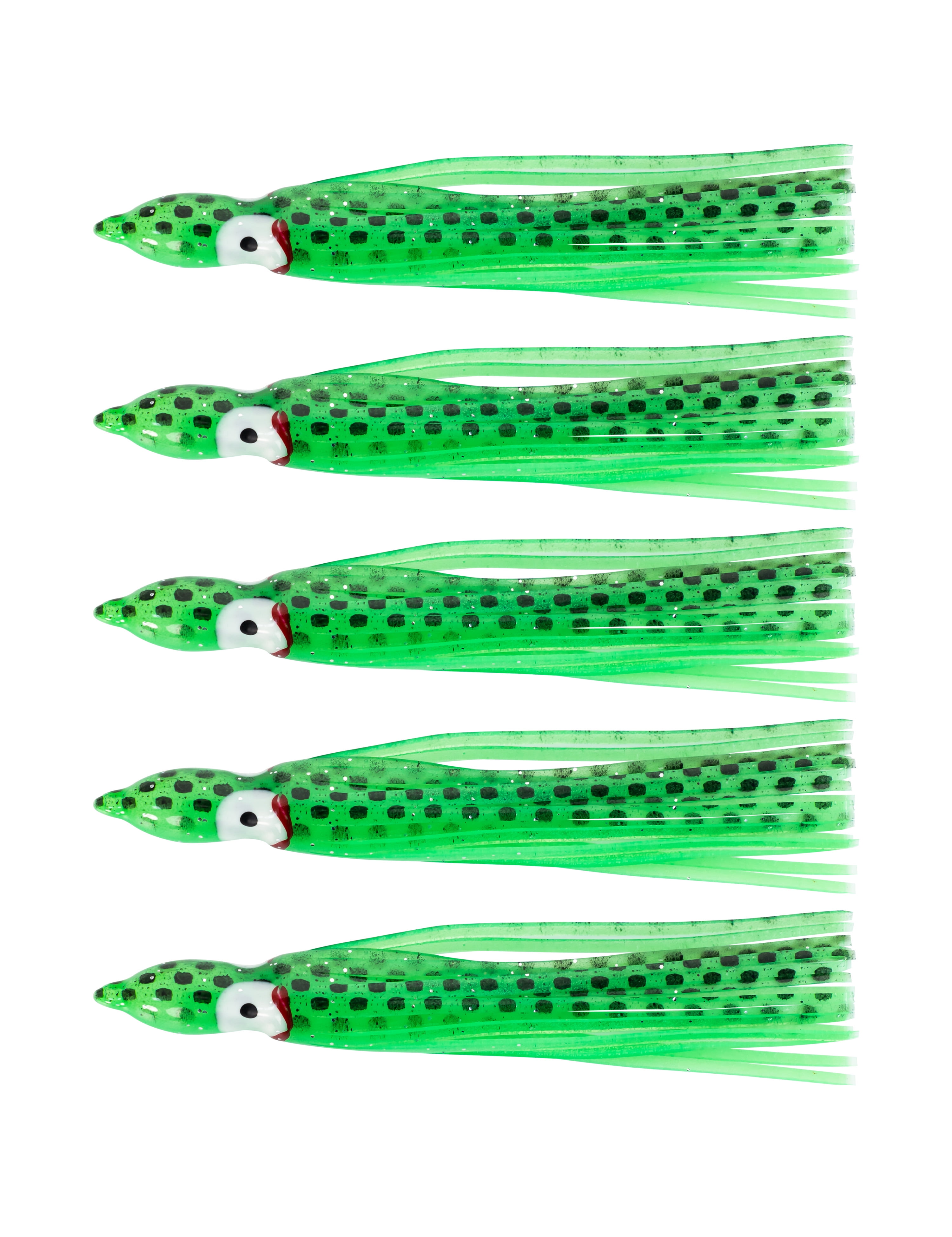 BLUEWING Trolling Squid Skirt 5pcs Octopus Squid Skirts Squid Lure for ...