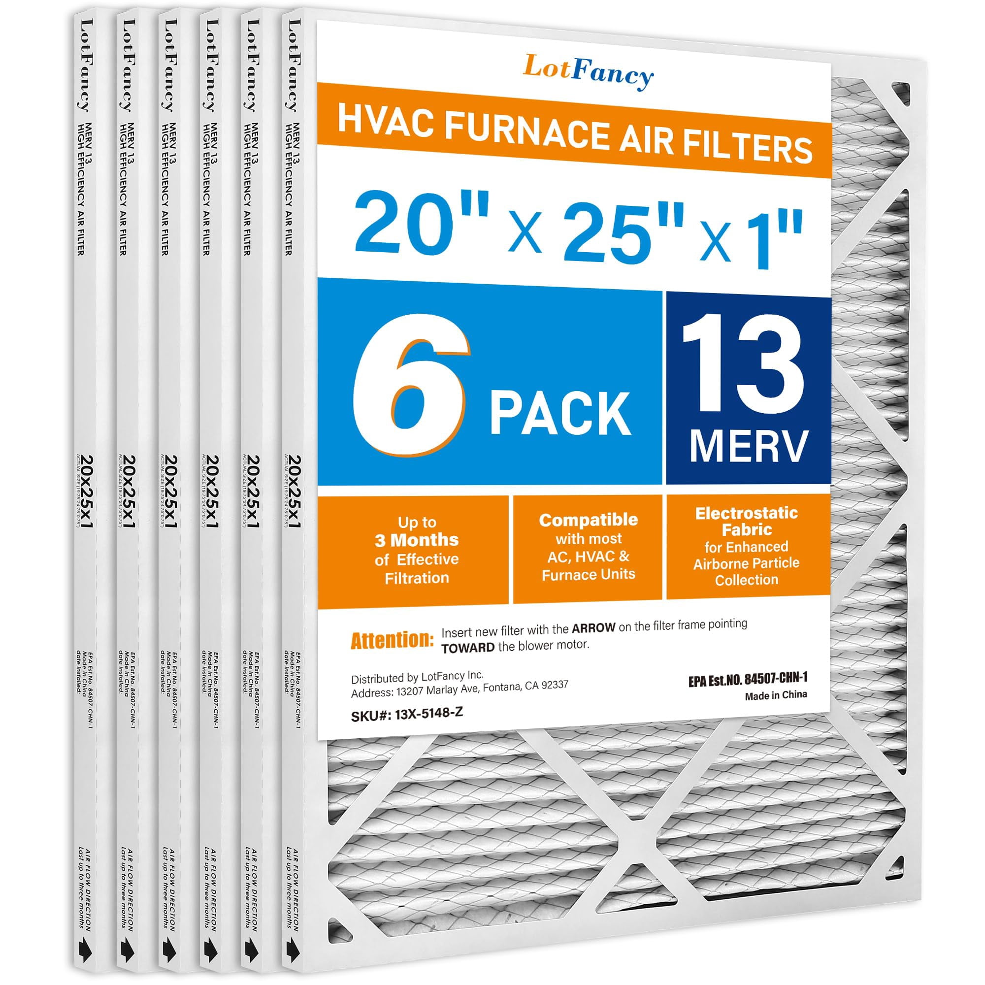 Click here for Lotfancy 20x25x1 Air Filter Merv 13 6-Pack  Electr... prices