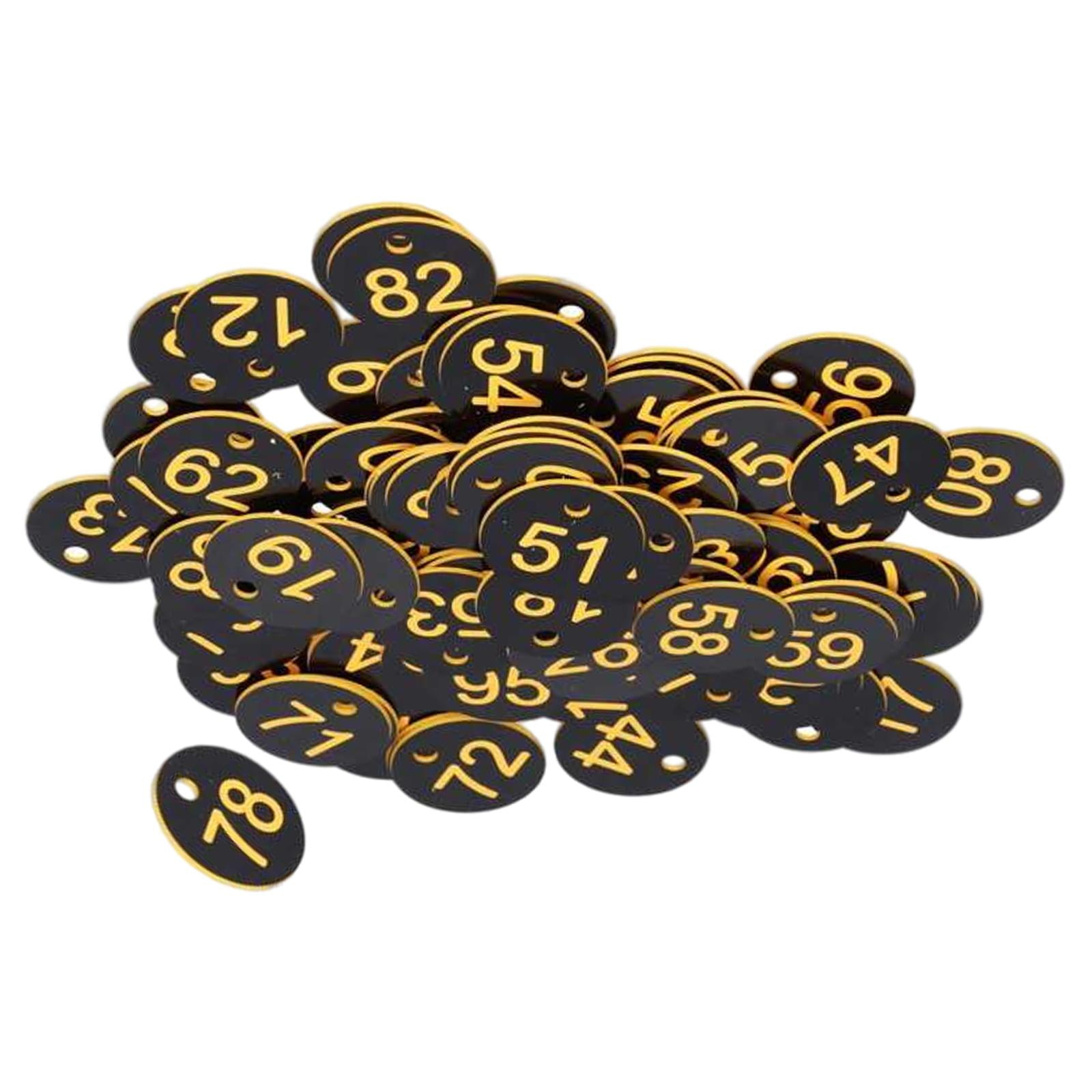 100 Pieces Protable Numbered Tag Number Tag for Supermarket Warehouse ...