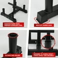 Olympic Weight Plate Rack for Bumper Plate Storage, w/Barbell Holders ...