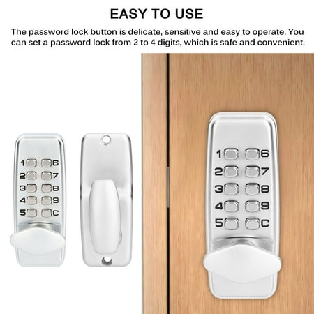 2-4 Digit Code Mechanical Code Lock Double-sided Security Coded Door ...