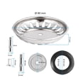 2set Anti-clogging Kitchen Sink Drain Basket Replacement Sink Strainer ...