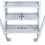 Extreme Max 3005.4281 Jumbo-Tread 6-Step Dock Stairs with Aluminum ...