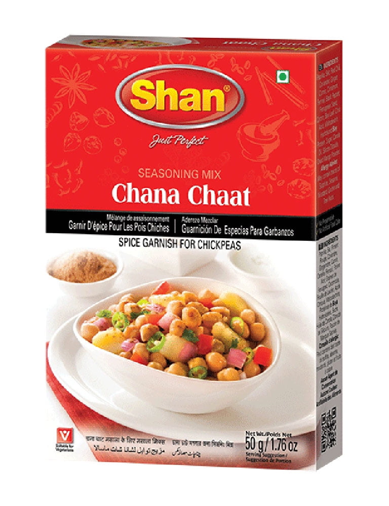 Shan Chana Chaat Recipe and Seasoning Mix - 50g Spice Powder-Punjabi ...