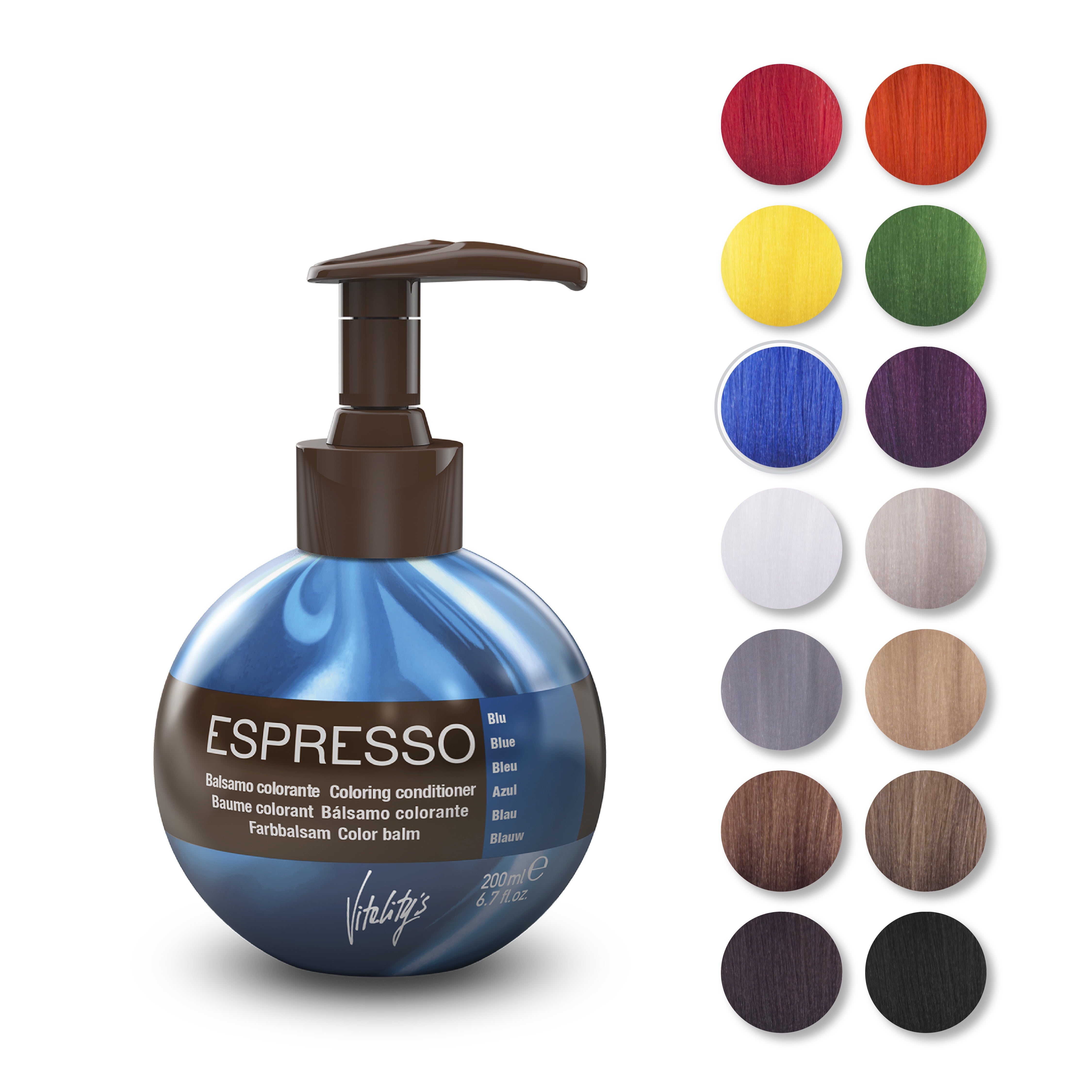 Vitality's Espresso Keratin Hair Coloring Conditioner 6.7oz Blue ...