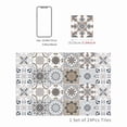 24 pieces of European Mandala self-adhesive PVC waterproof wall sticker ...