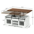 RichYa Lift Top Coffee Table, 3 in 1 Multi-Function Modern Lift Coffee ...