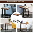 Topbuy C-Shaped Beside Sofa Laptop Table Multiple Snack Table - Walmart.com