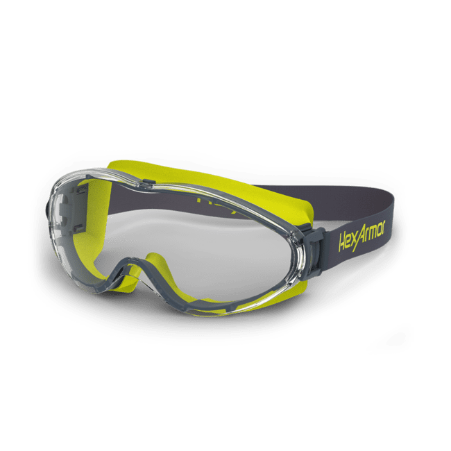 Hexarmor Goggle de seguridad Lt300 mica clara antiempañante | Walmart ...