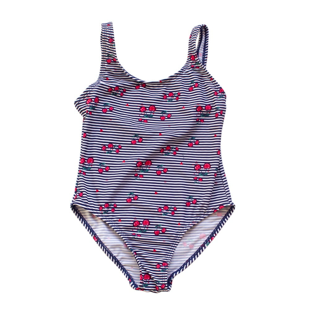 BESLY Little Girls Swimsuit Child Girl One-piece Suspender Swimwear ...
