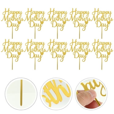 Gold Acrylic Cake Toppers Decorations, Full Alphabets Set for Name ...
