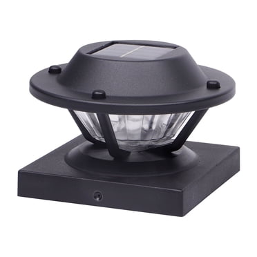 "KMC Solar Powered Lamp Post Light, 75 Lumens, 3"" Base, Aluminum for ...