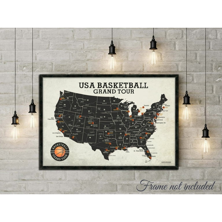NBA Team Map, Basketball Arena Map – GeoJango Maps🍷 Descubra a emoção ...