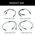 Hukai Power Splitter Cable 5.5x2.1mm/5.5x2.5mm, 1 Male to 2 Male Y ...