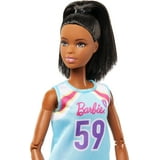 Barbie Made to Move Basketball Player Doll & Accessories, Brunette Doll ...