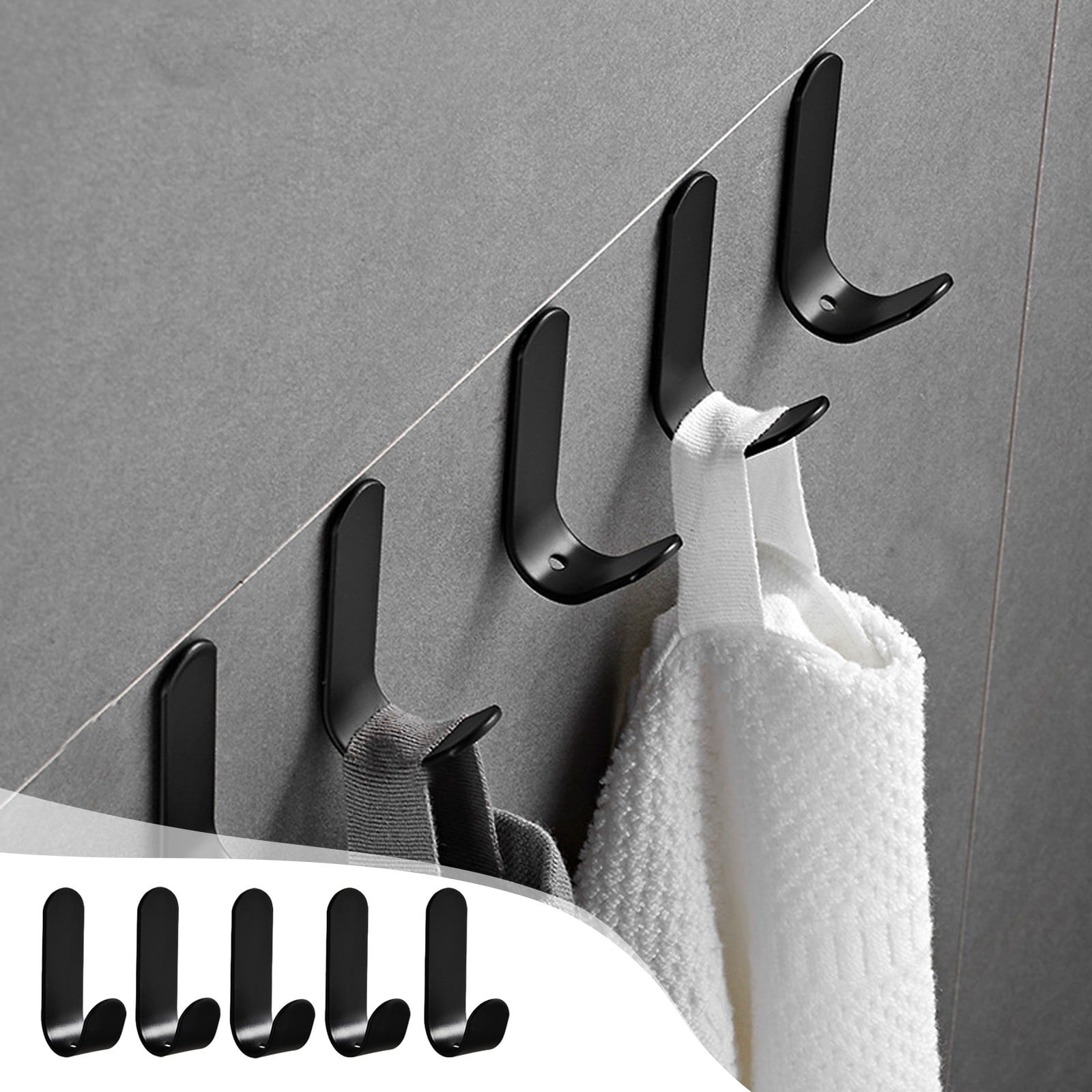 Click here for Dvkptbk 5 Pack Towel Hooks/Bathroom Hooks With 2 A... prices