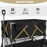 REDCAMP Heavy Duty Collapsible Wagon, 450lbs Utility Cart for Camping ...