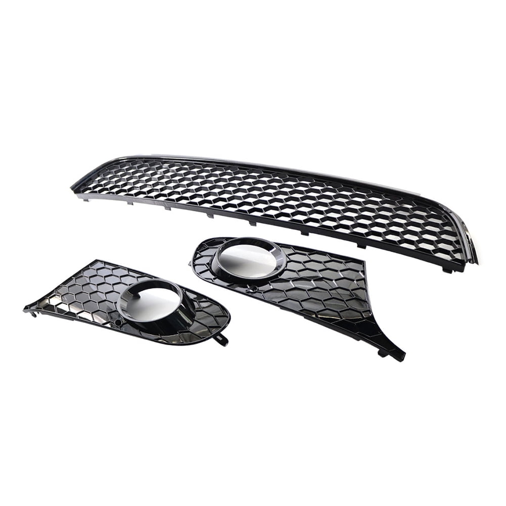 NS Front Fog Light Honeycomb Grill Cover Trim Car Lower Bumper Mesh ...
