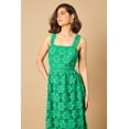 Oasis Floral Lace Square Neck Midi Dress - Green, 8 - Walmart.com