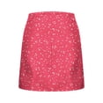 AHTJRT Women's Mini A-Line Skirts Fashion Floral Printed Zip-Up High ...