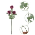 Artificial Rose Stem Flower Bouquet, Three Heads Plastic Floral Decor ...