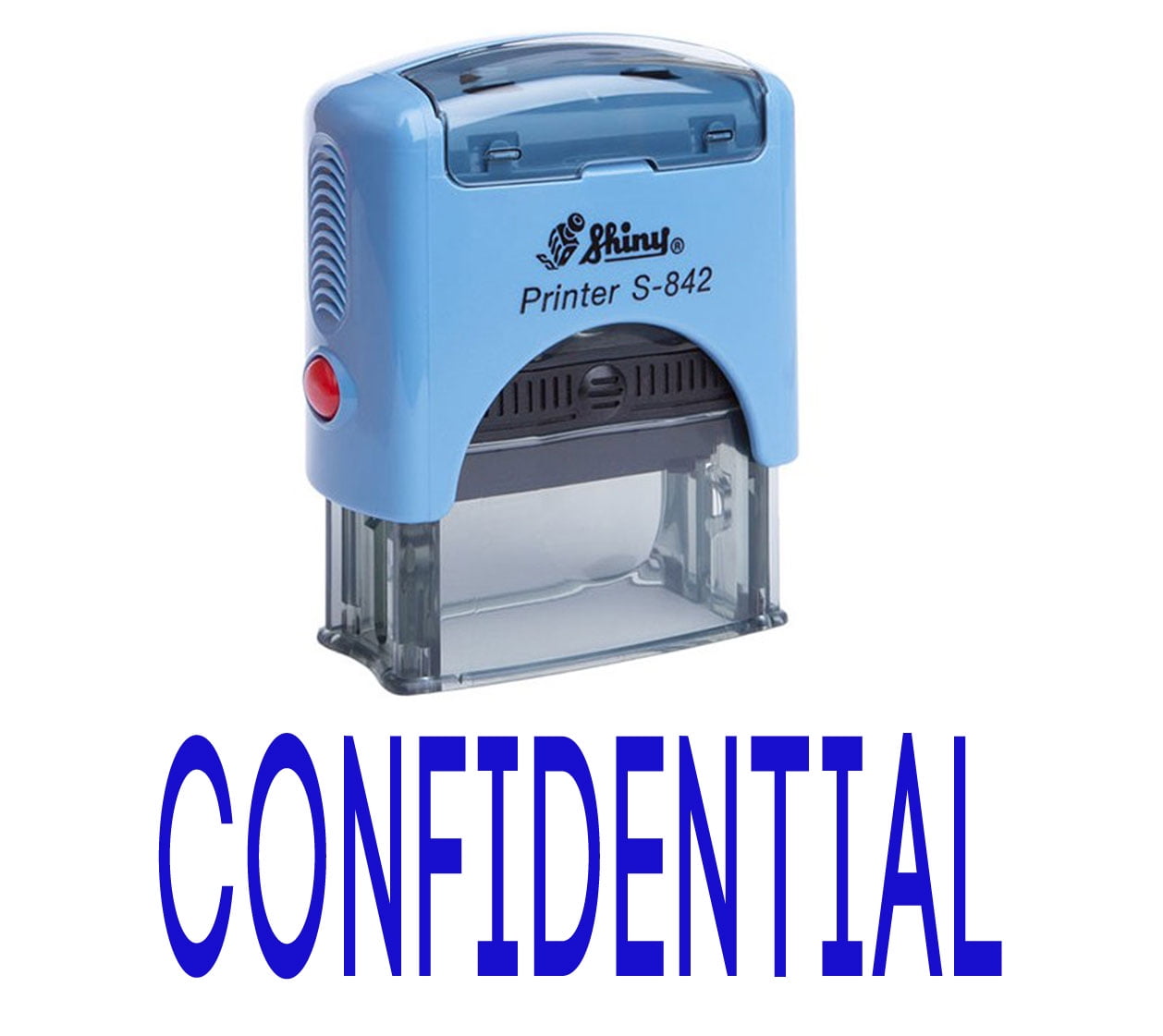 CONFIDENTIAL Self Inking Rubber Stamp Office Stationary Custom Shiny ...