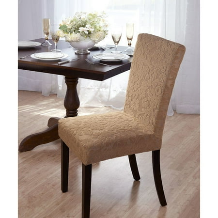 Madison Home Velvet Damask Parson Chair Slipcover - Walmart.com