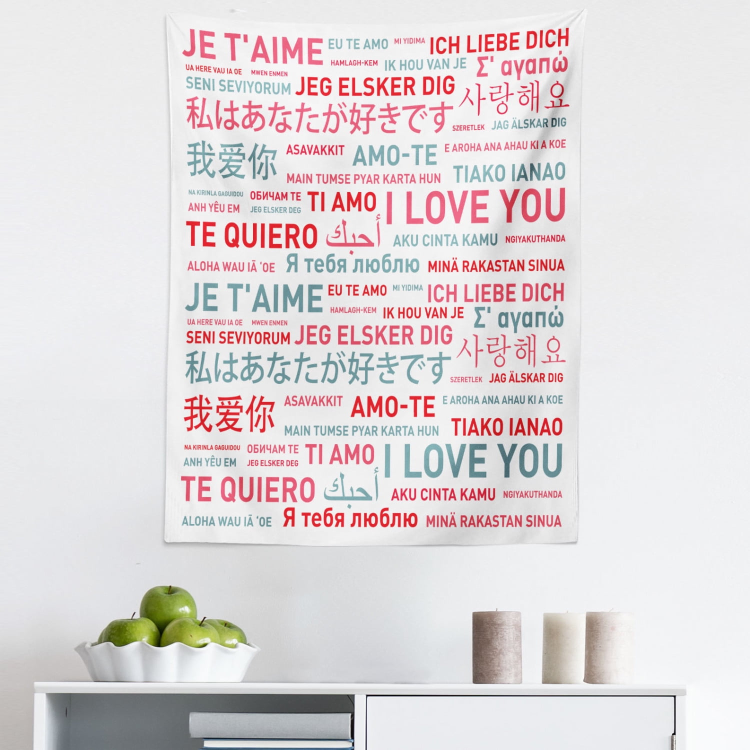 Love Tapestry, Emotional Messages in Various World Languages Love Has ...
