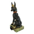 Egyptian God Of The Dead Anubis With Uraeus Crown Standing On Mummy ...