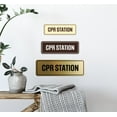 Standard Cpr Station Sign (Red/Yellow) - Large 3" X 9" - Walmart.com
