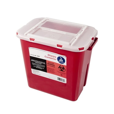 Sharpstar In-Room Sharps Container, Mailbox Lid, Red, 5qt. 8507SA (Pack ...
