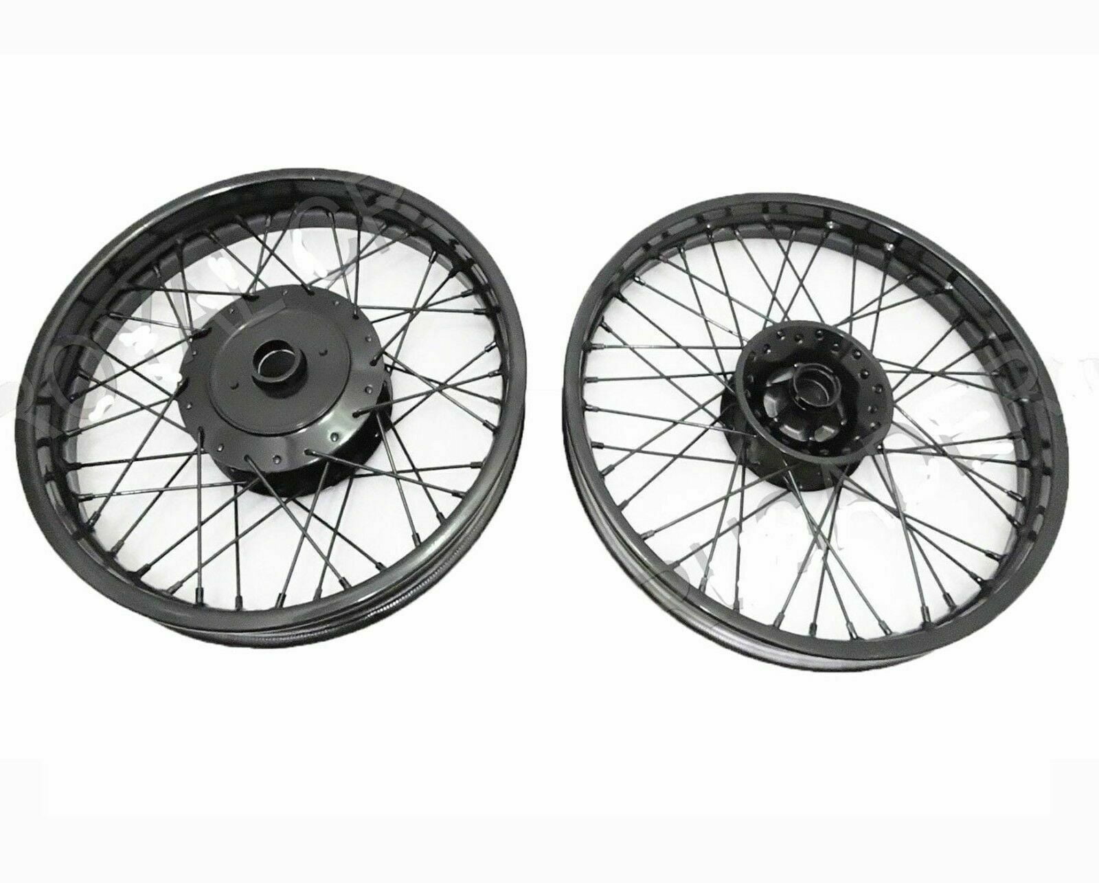 Fits Royal Enfield Classic C5 UCE Wheel Rim Set Powder Coated 19" & 18 ...