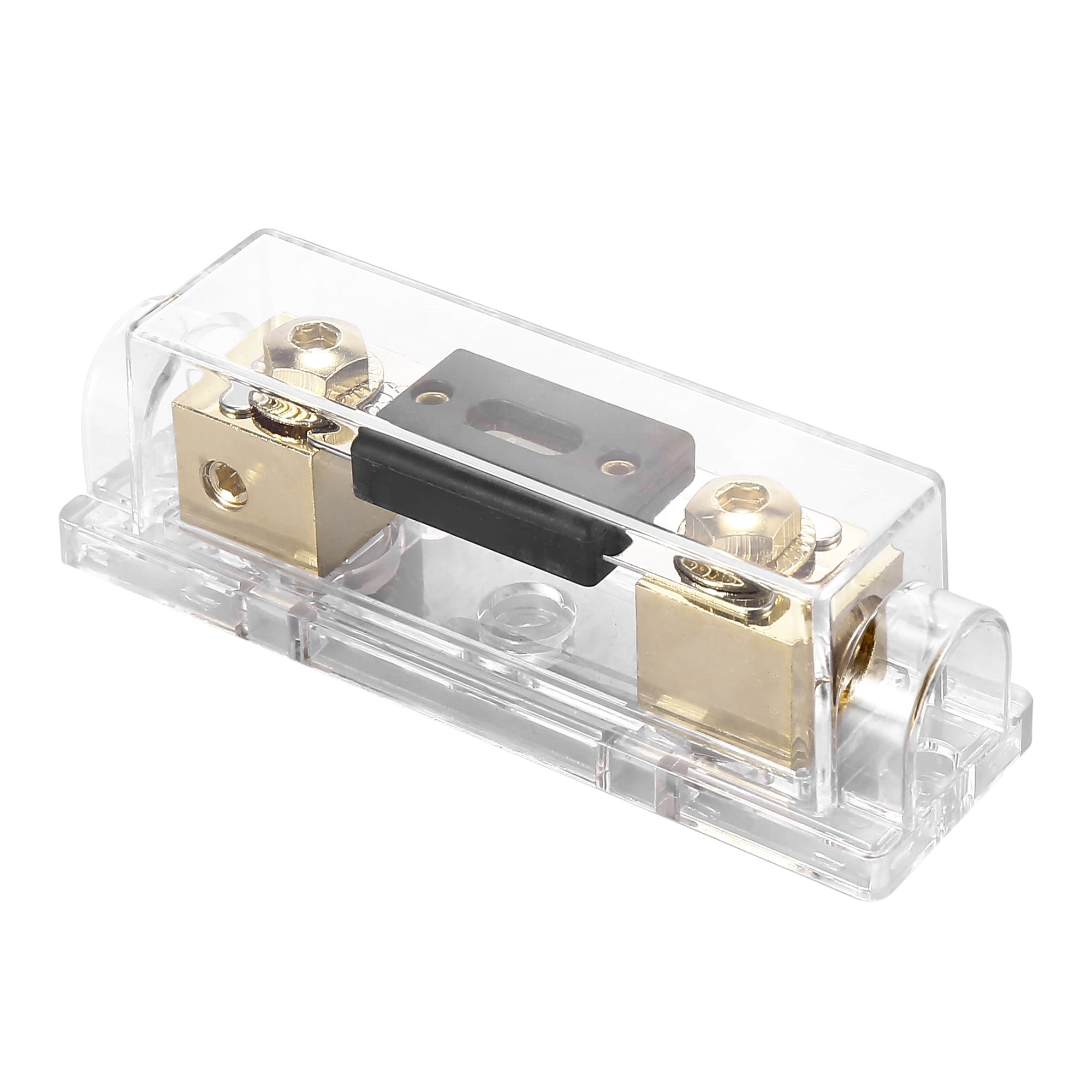 0/2/4 Gauge Inline ANL Fuse Holder Clear Fuse Block Box with 250A Fuse ...