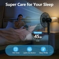 16" Pedestal Fan with Remote, 3-Speed Height Adjustment Standing Fan ...