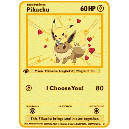 Brand New 27 Pokemon Metal English Kapikachu I Choose You Gx Ex Vmax ...