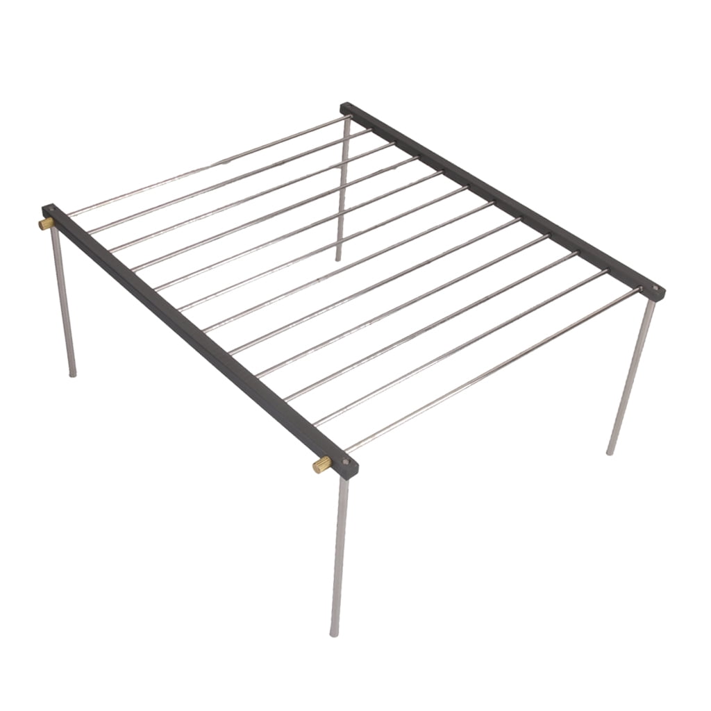 Outdoor Lightweight Stainless Steel Folding Grill BBQ Barbecue Support ...