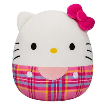 Kellytoys Squishmallows 10 Inch Hello Kitty in Pink Plaid, Soft Plush ...