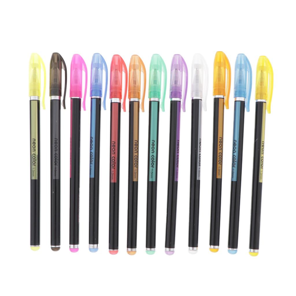 Pens Set Colors Glitter Markers Fine Point Colored Set for Adult ...