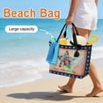 Poppy American Star Vintage Beach Bag for Women, Large Breathable Mesh ...