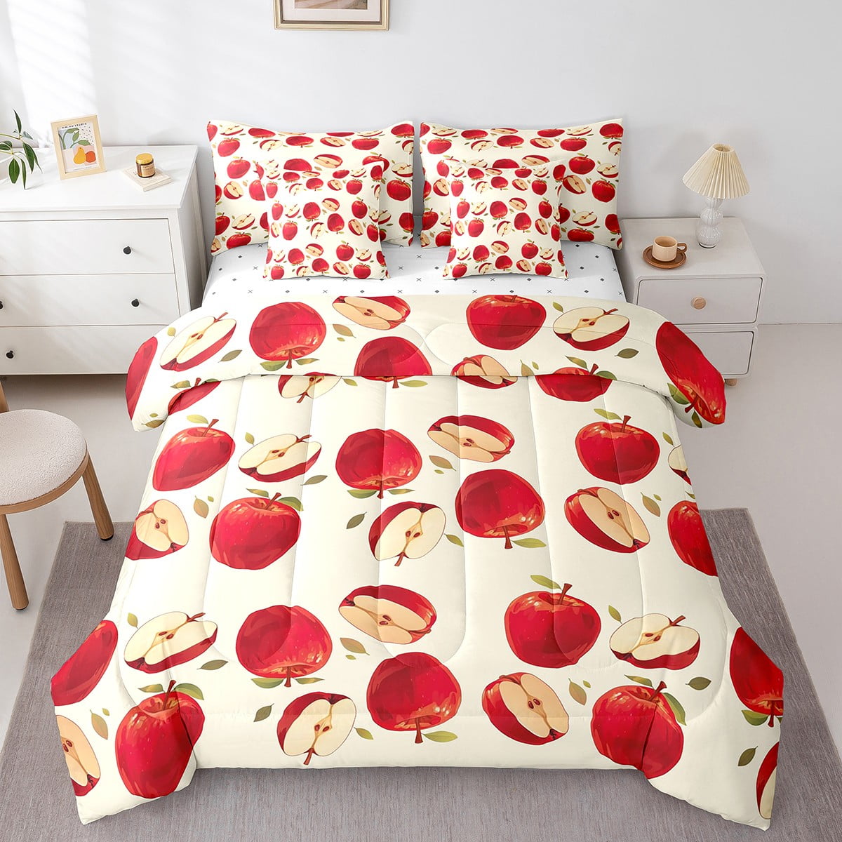 Click here for Yst Apple 7pcs Bedding Set Twin Size  Cartoon Frui... prices