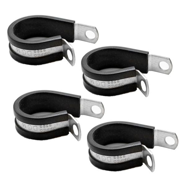 Umpco S325 Aluminum 1 Inch Rubber Cushioned Insulated Boat Hose Loops ...