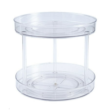 Turntable Organizer Storage Container Transparent Kitchen Turntable ...